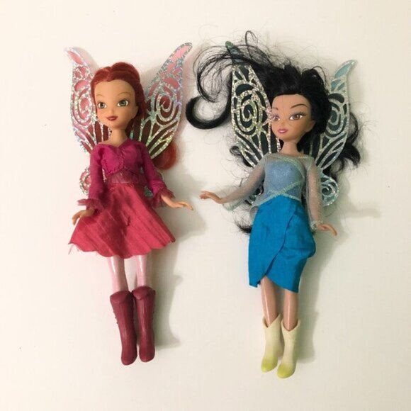Toys | Disney Fairy Dolls Silvermist And Rosetta With Wings | Poshmark